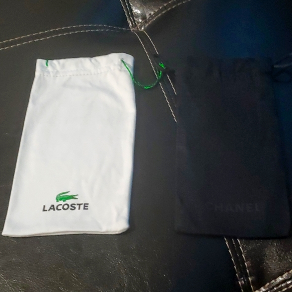 CHANEL | Other | Authentic Chanel Lacoste Sunglasses Cloth Pouches ...